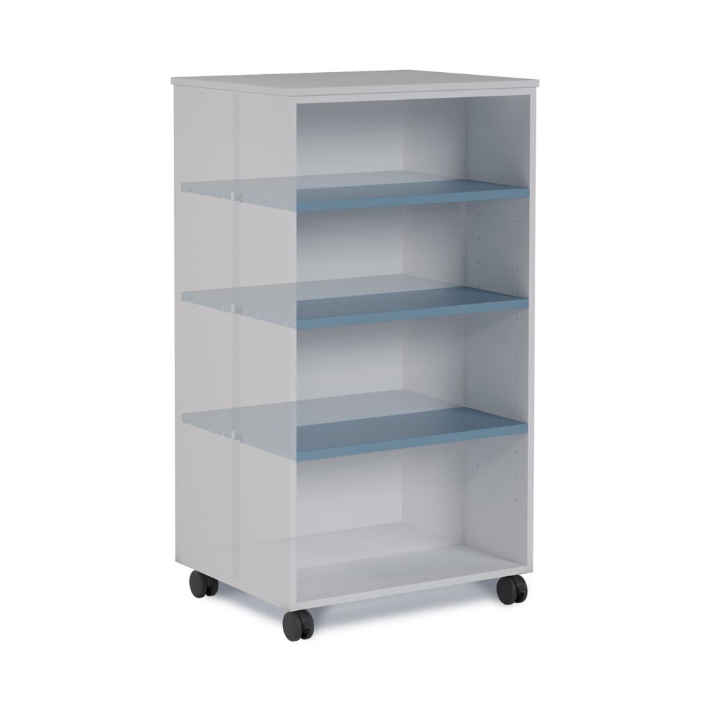 Mobile Laminate Back-to-Back Bookcase - Great Openings