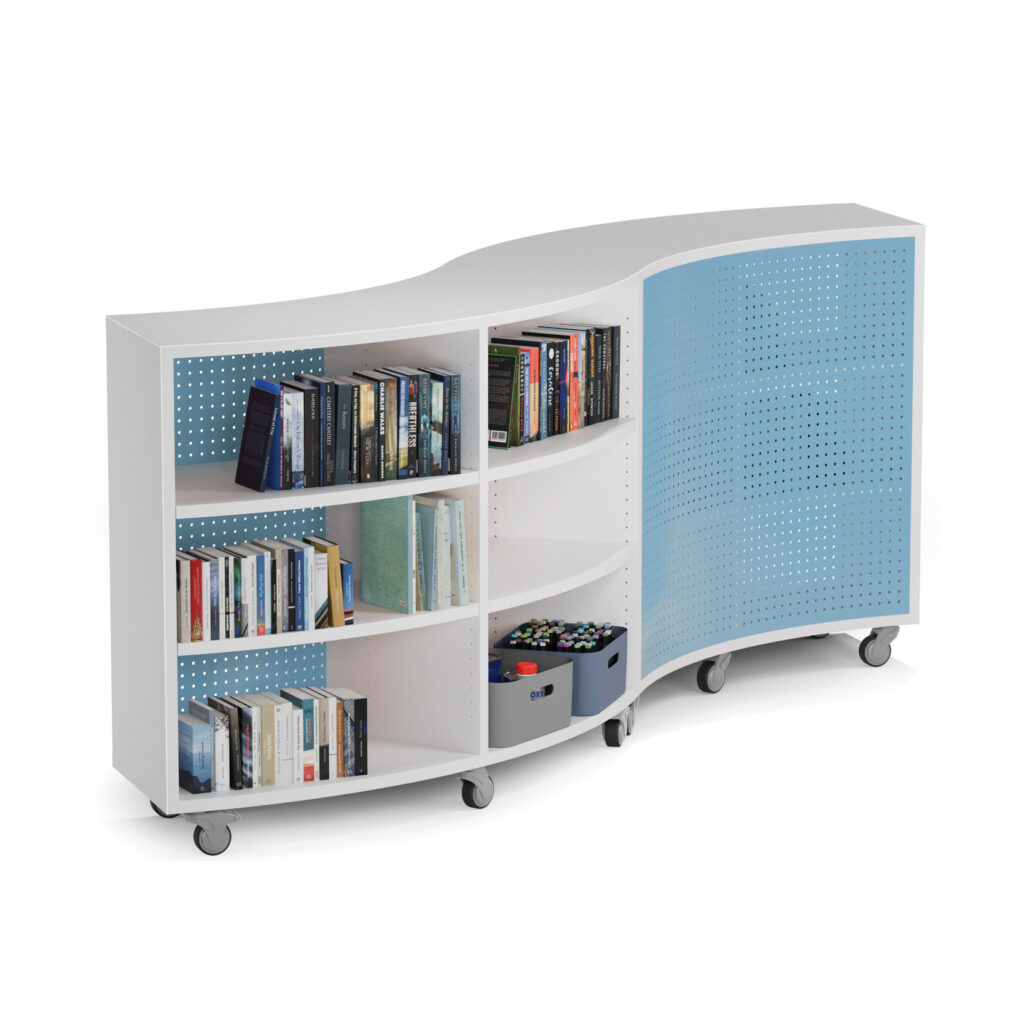 Curved Mobile Bookcases - Great Openings