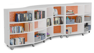 Curved Mobile Bookcases - Great Openings