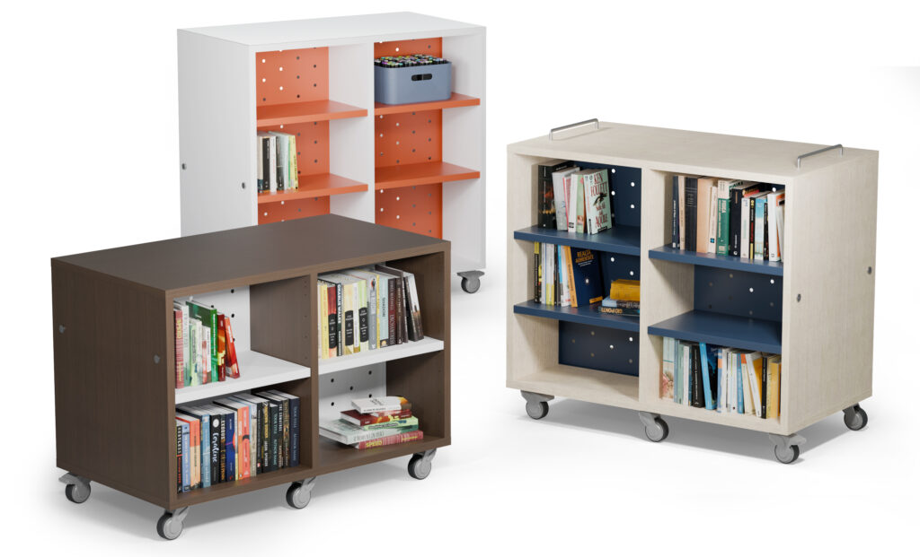 Straight Mobile Bookcases - Great Openings